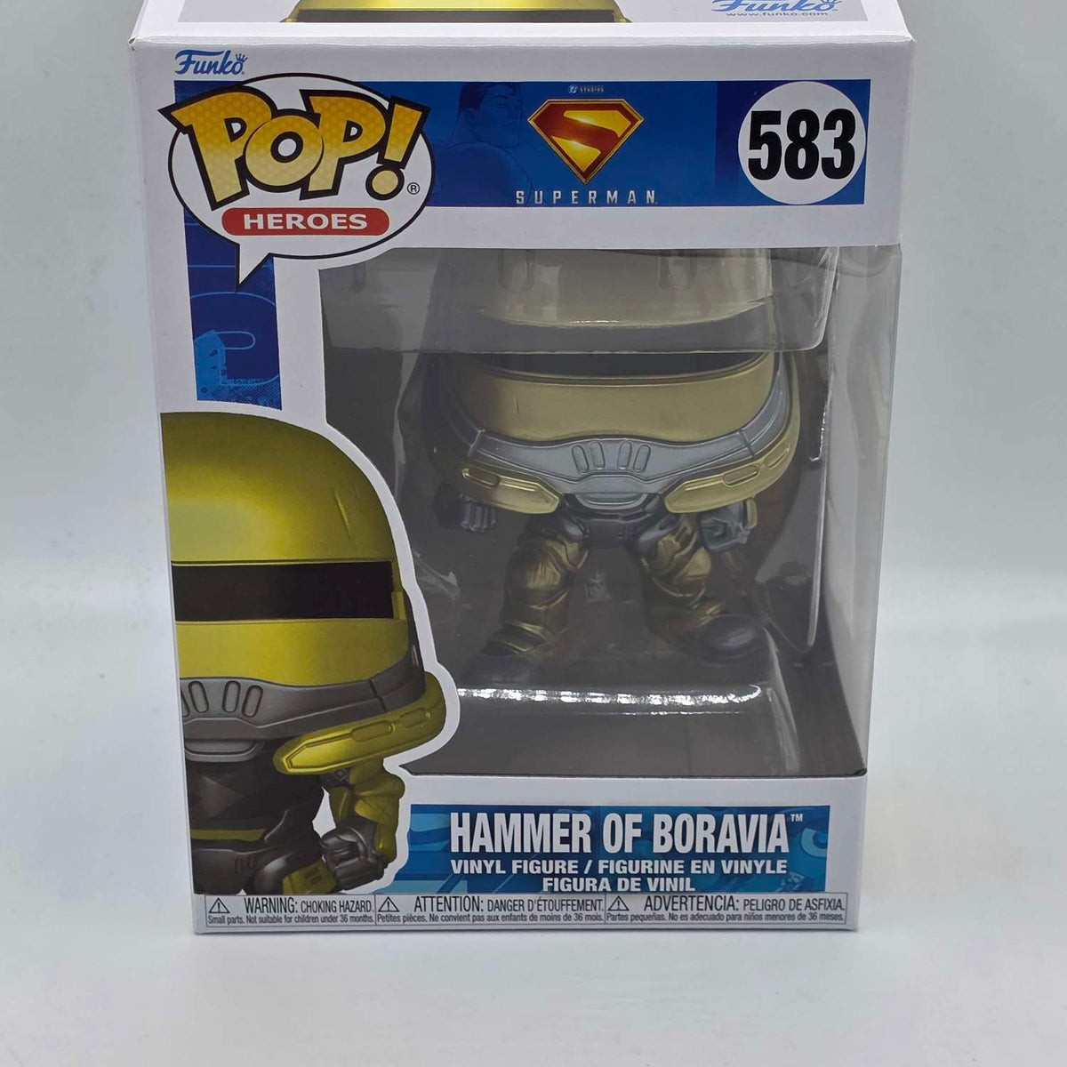 HAMMER OF BORAVIA | Superman (2025) | Funko Pop Heroes #583 – JMToys.co.uk