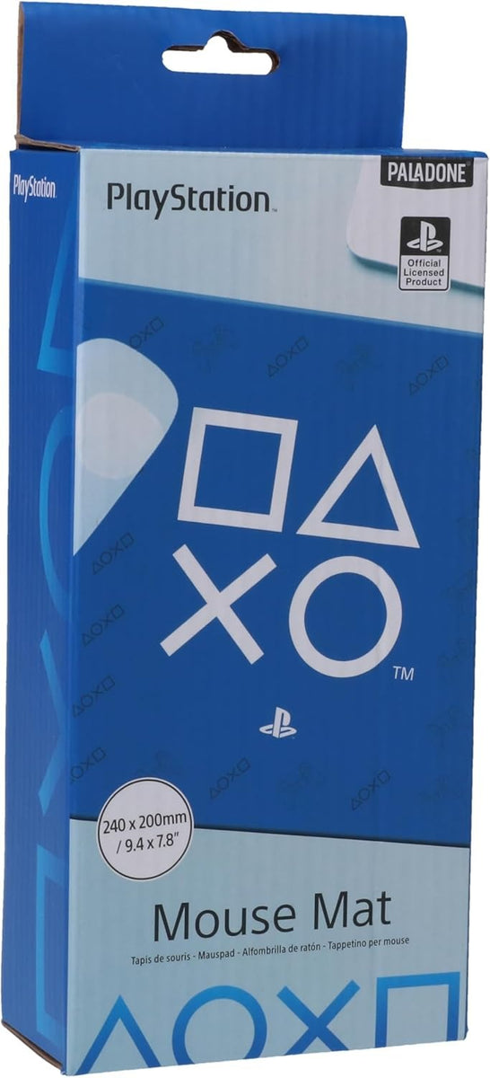 Paladone Playstation | Mouse Mat | Symbols White/Blue – JMToys.co.uk