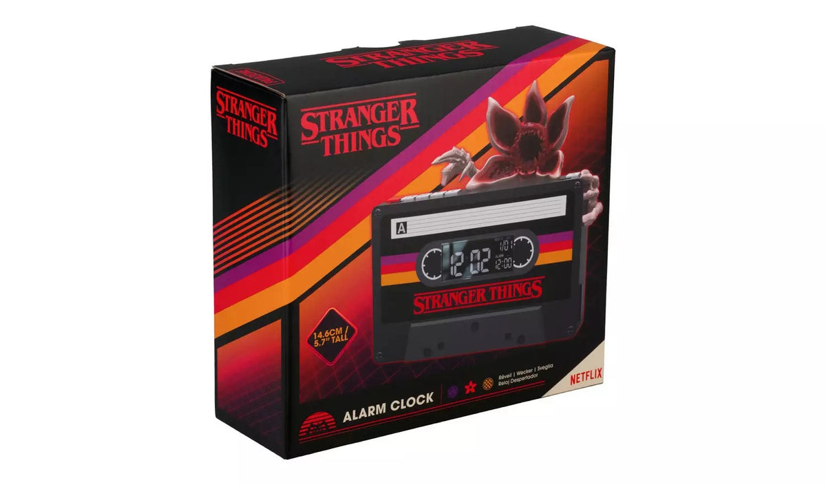 Stranger Things Demogorgon Cassette Alarm Clock - Retro 80s Style Nigh ...