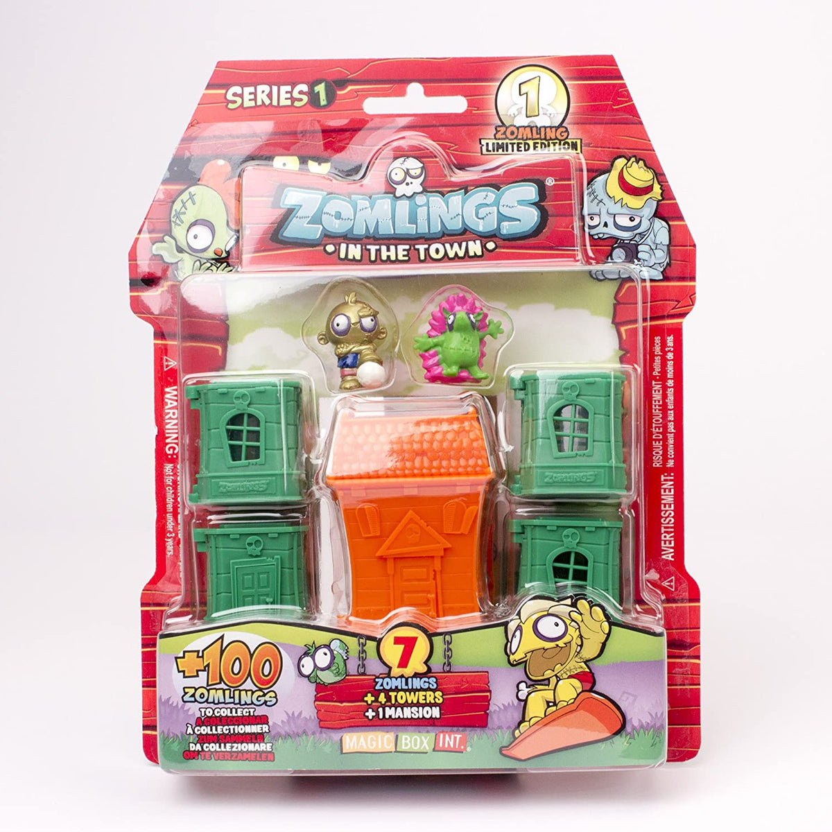 Zomlings | In The Town | 7 Zomlings | 4 Towers | 1 Mansion – JMToys.co.uk