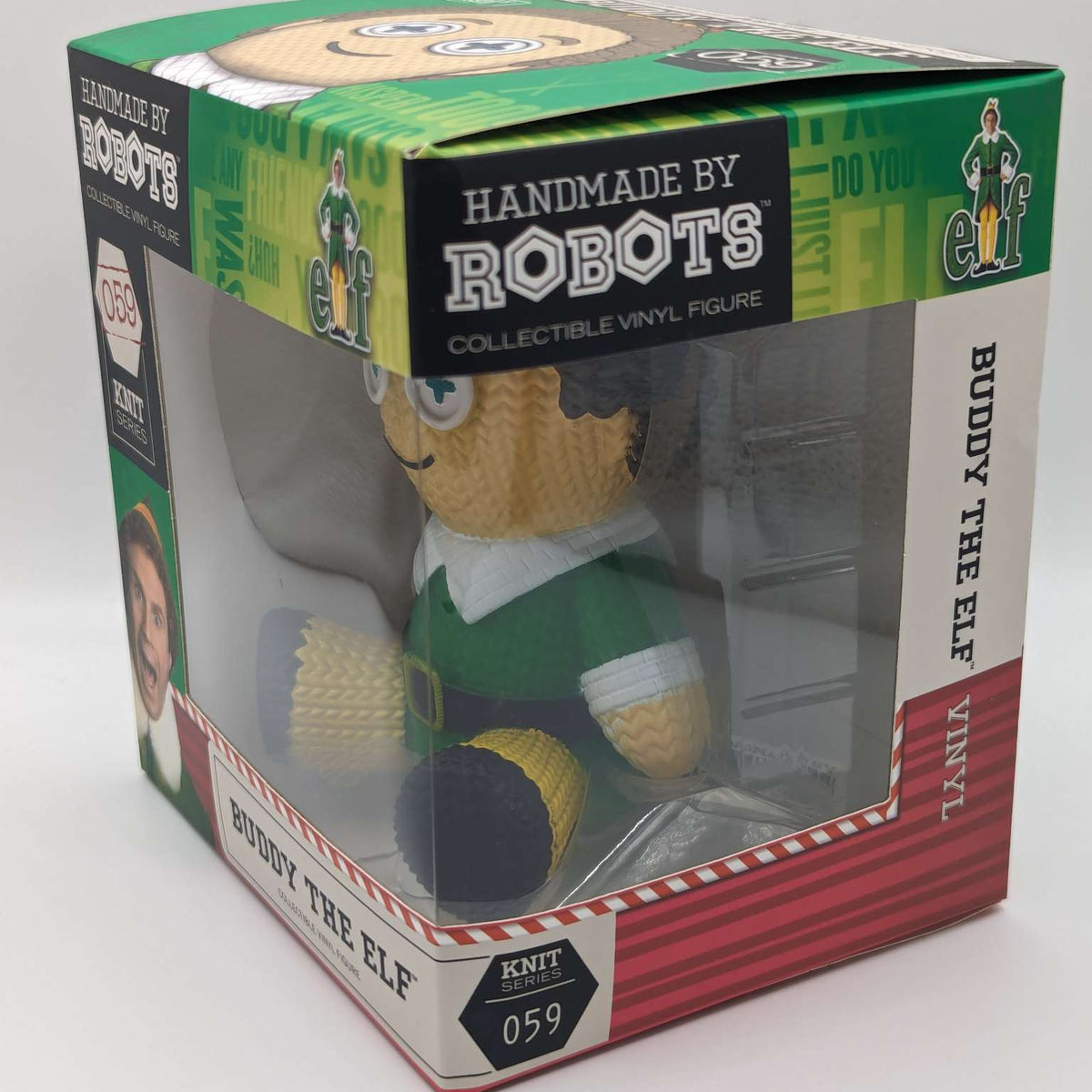 Handmade by Robots | Buddy The Elf Vinyl Figure | Knit Series #059 ...
