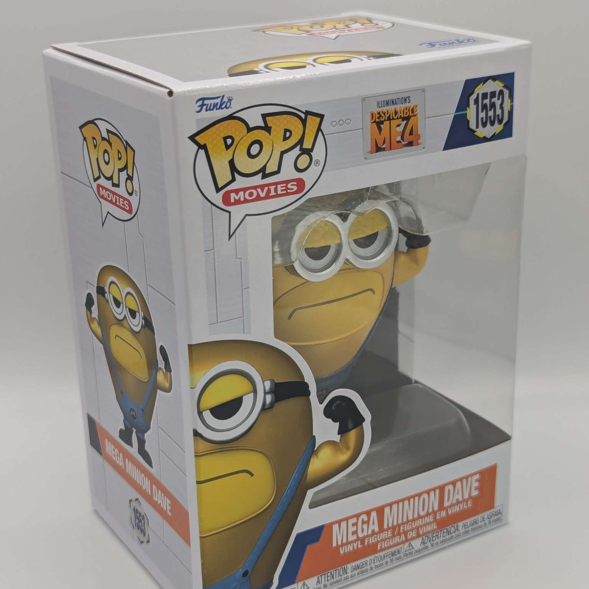 Mega Minion Dave | Despicable Me 4 | Funko Movies | #1553 – JMToys.co.uk