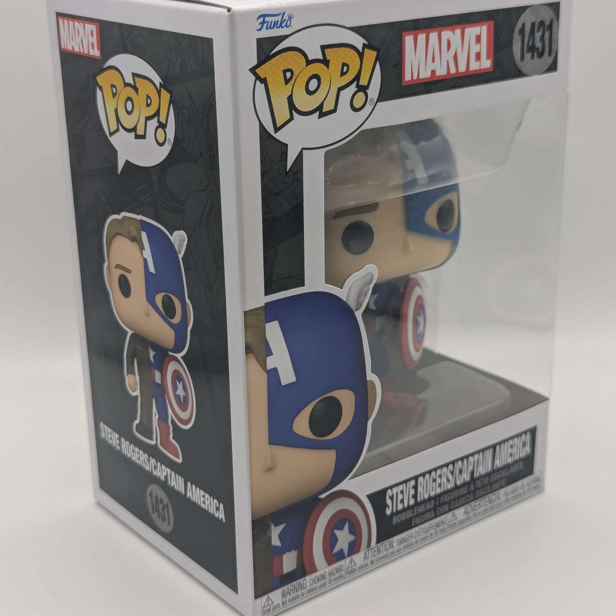Steve Rogers / Captain America | Split | Funko Pop Marvel | #1431 ...