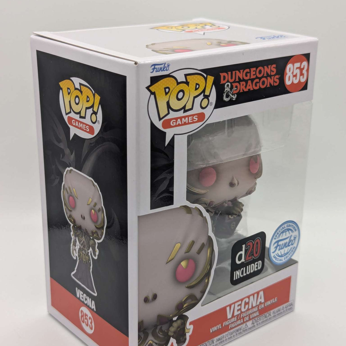 VECNA (WITH D20 DICE) METALLIC | Dungeons & Dragons | Funko Pop Games ...