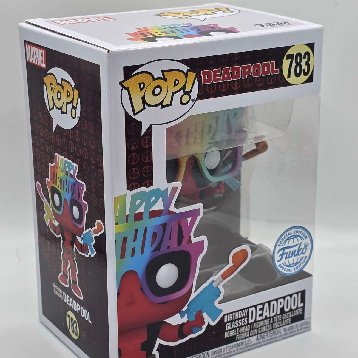 DEADPOOL (BIRTHDAY GLASSES) | Funko Pop Marvel #783 – JMToys.co.uk