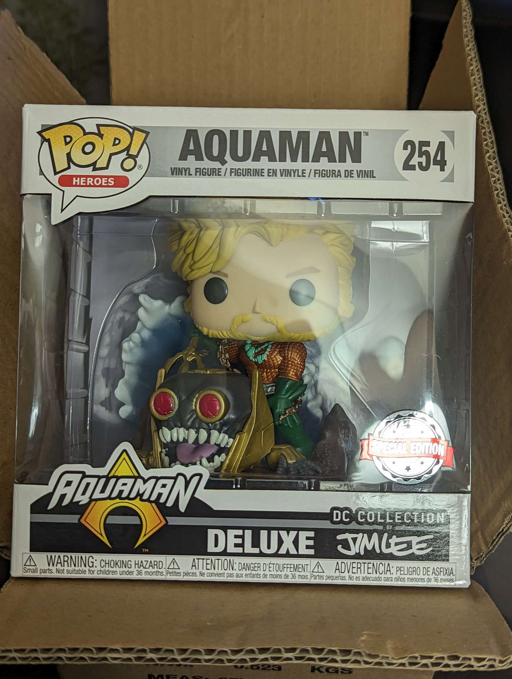 Funko Pop Heroes Deluxe By Jim Lee Aquaman 254 Uk