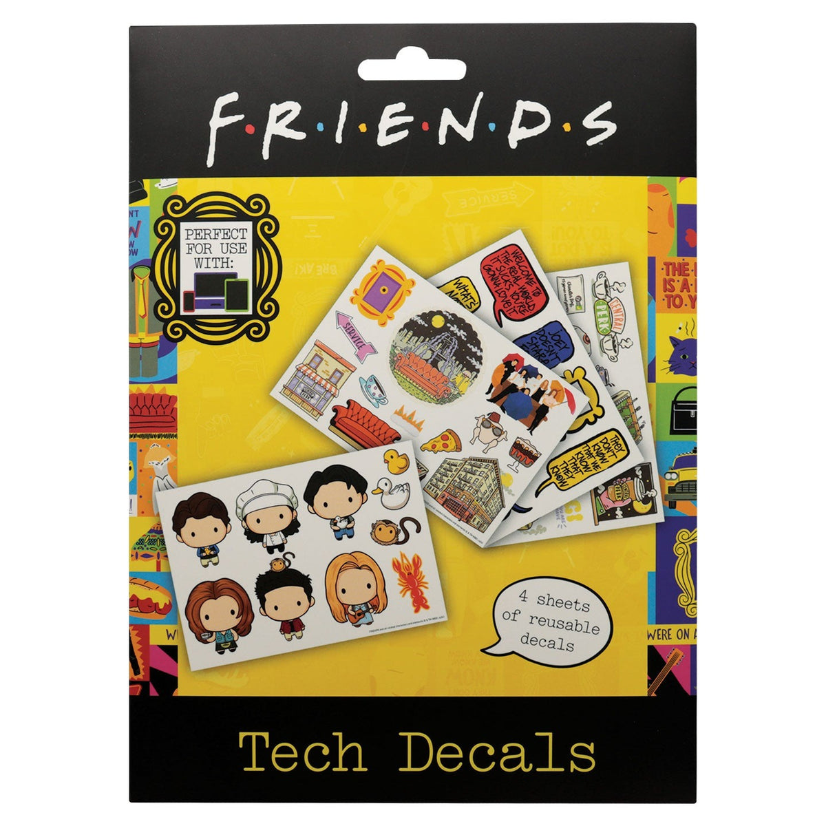 FRIENDS | Gadget Tech Decals | 4 Sheets – JMToys.co.uk