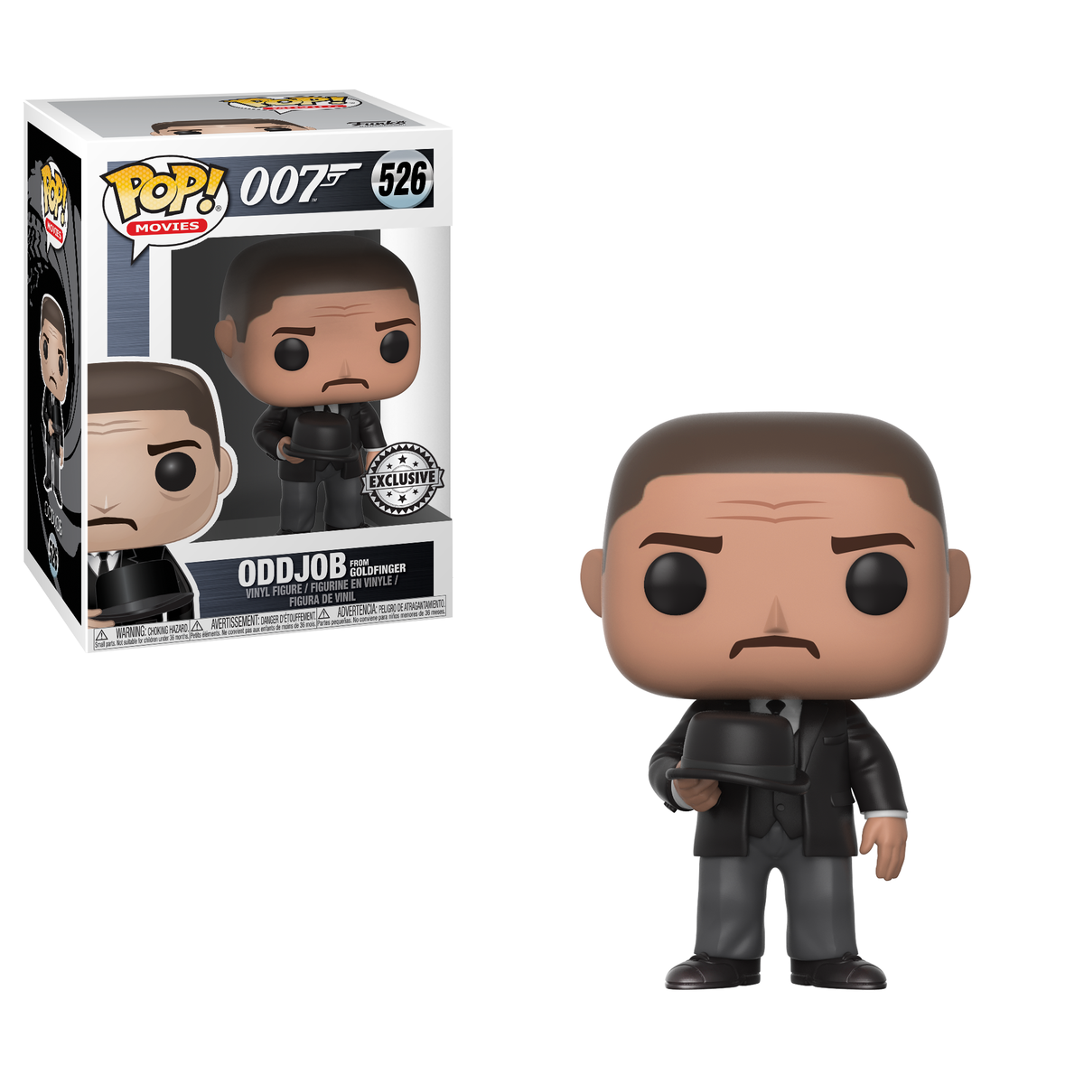 Funko Pop Movies - James Bond from Goldfinger - Odd Job Throwing Hat E ...