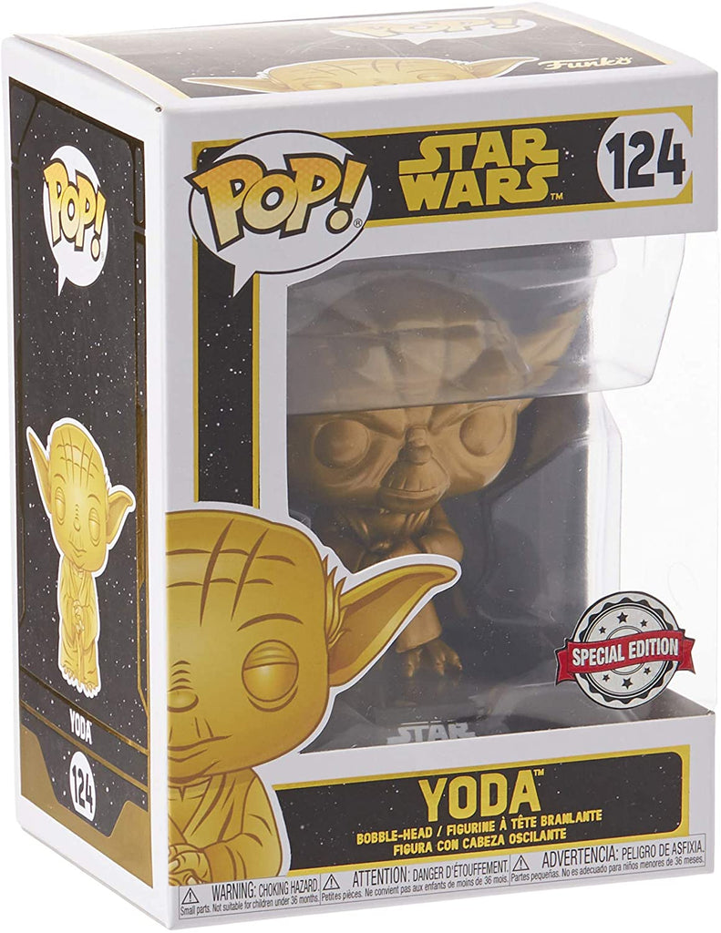 Funko Pop Star Wars - Yoda Dagobah Gold #124 – JMToys.co.uk